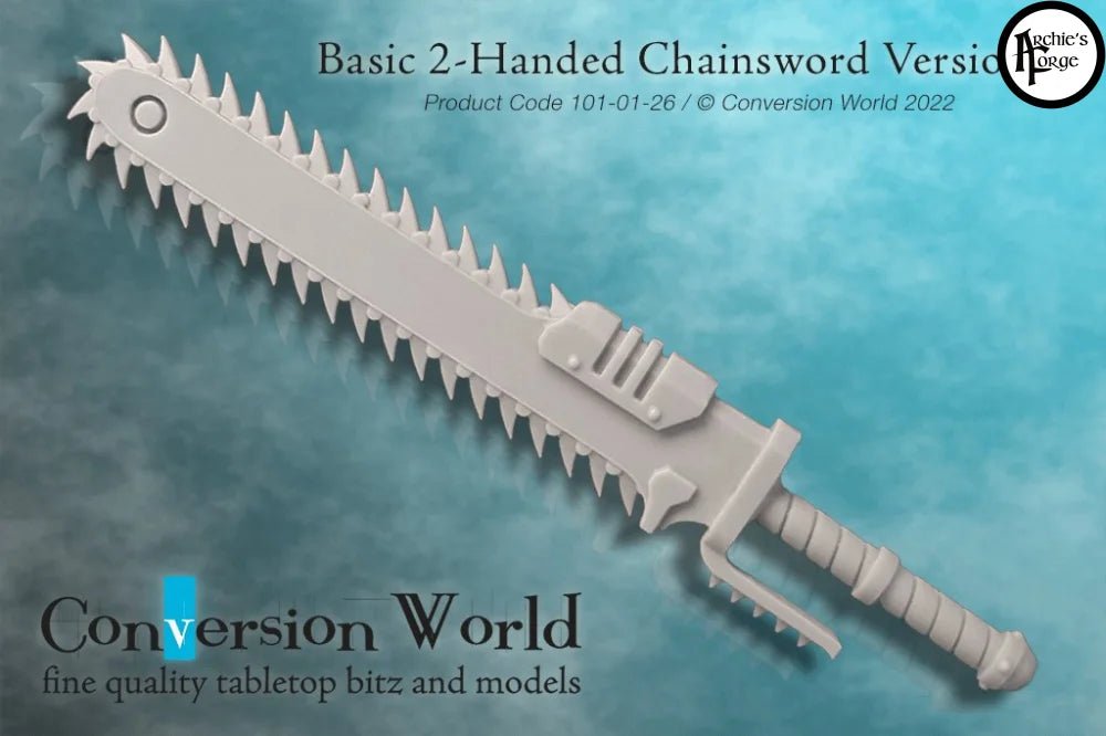 Basic 2-Handed Chainsword Version 2 – Archies Forge