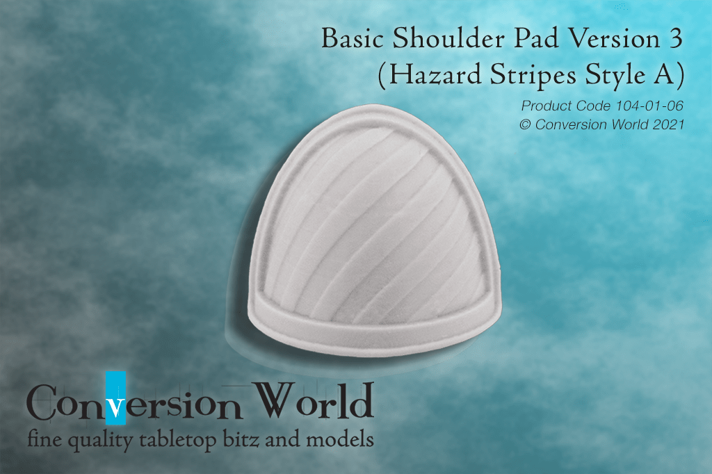 Basic Shoulder Pad Version 3 (Hazard Stripes Type A) — Archies Forge