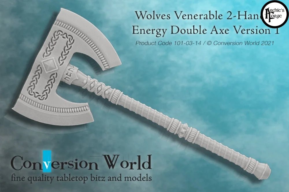 Wolves Venerable 2-Handed Energy Double Axe Version 1 — Archies Forge