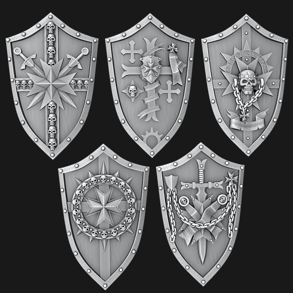 Legio Templaris - Bladeguard Storm Shields - Set of 5 — Archies Forge
