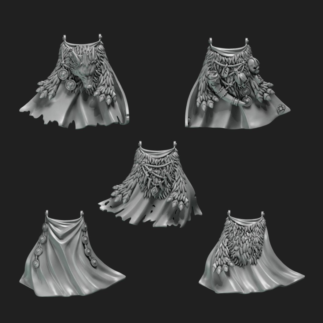 Legio Fenris Terminator Capes - Set of 5 - Design 1 — Archies Forge